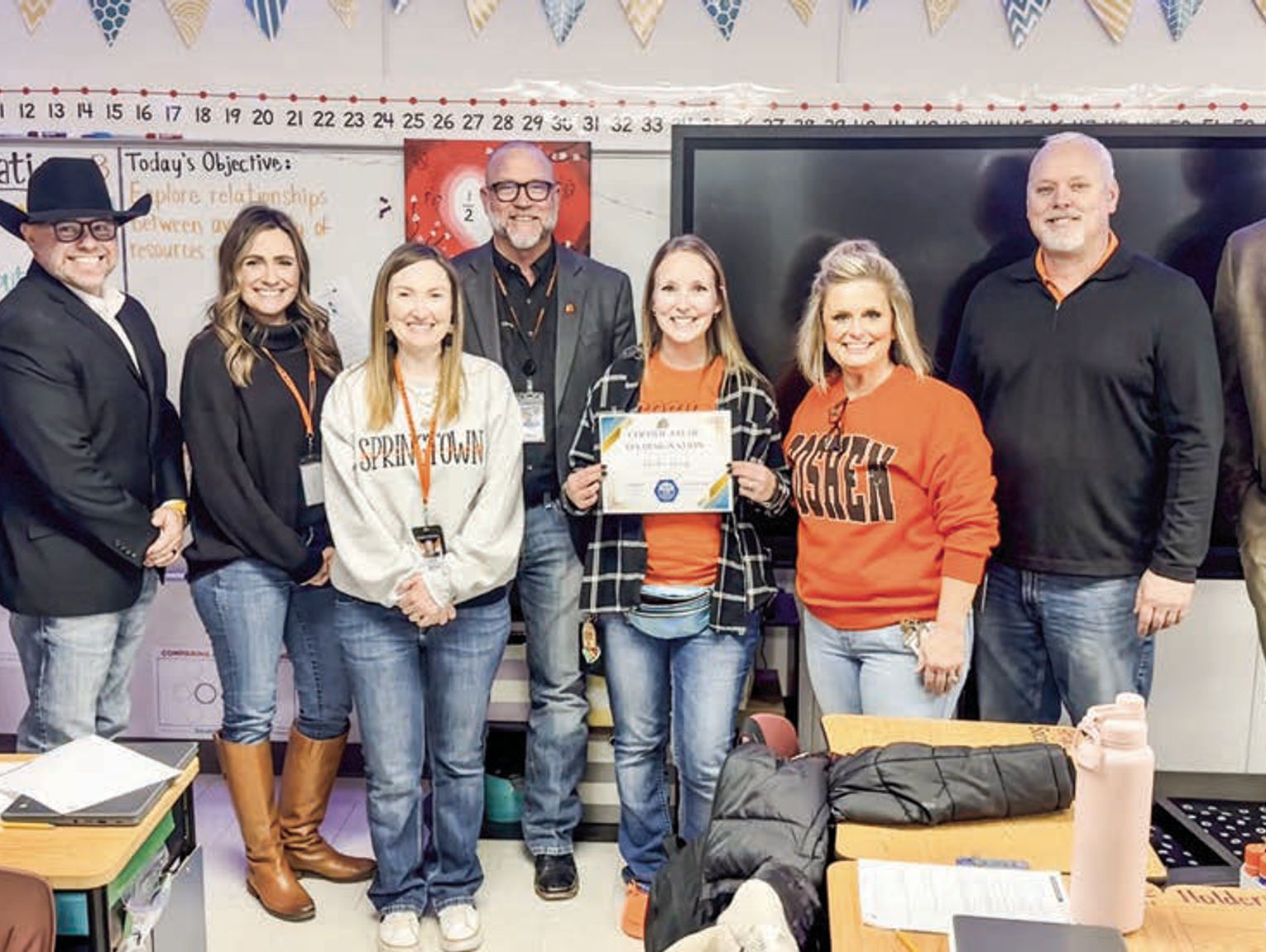 31 Springtown ISD teachers receive TIA designations