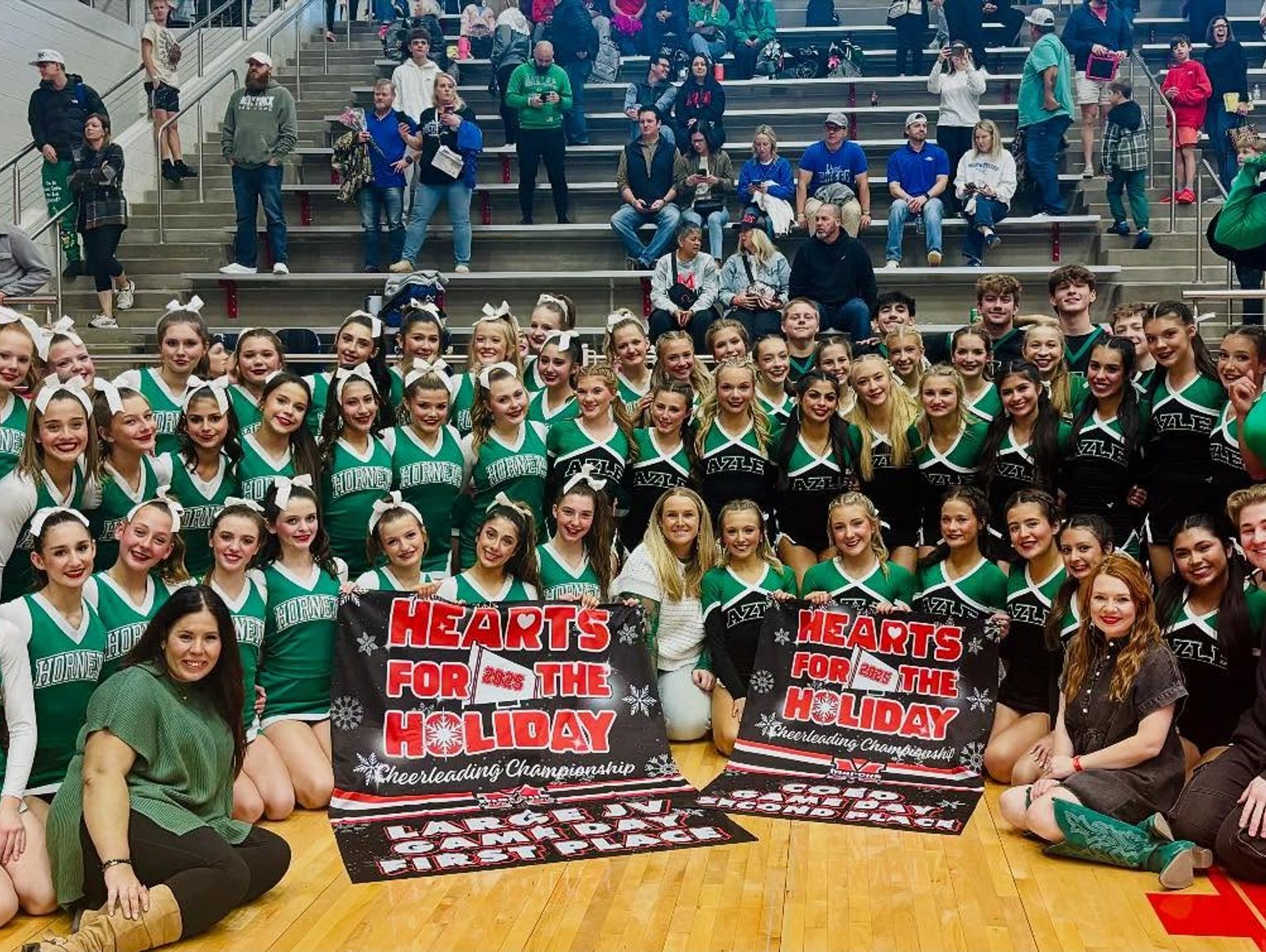 Azle cheer teams earn top honors at Hearts for the Holiday Classic