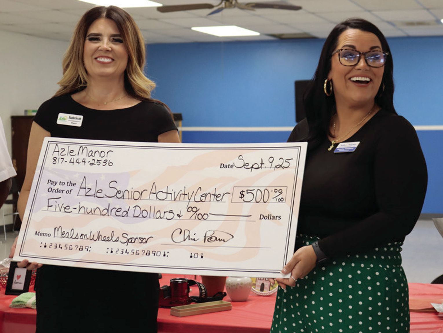 Azle Manor sponsors meals for seniors
