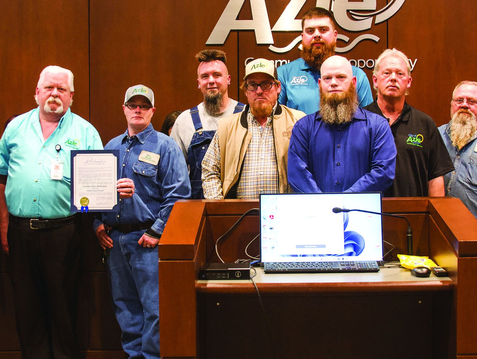 Outgoing Mayor Alan Brundrett