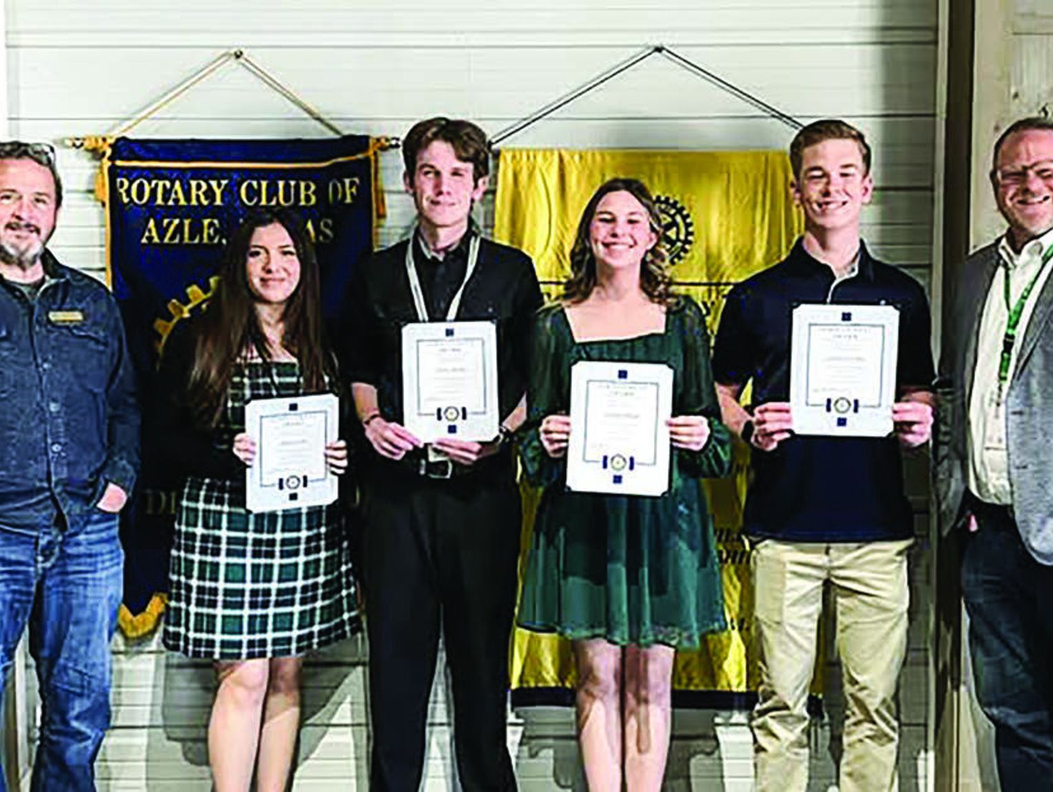 Rotary recognizes five Azle students